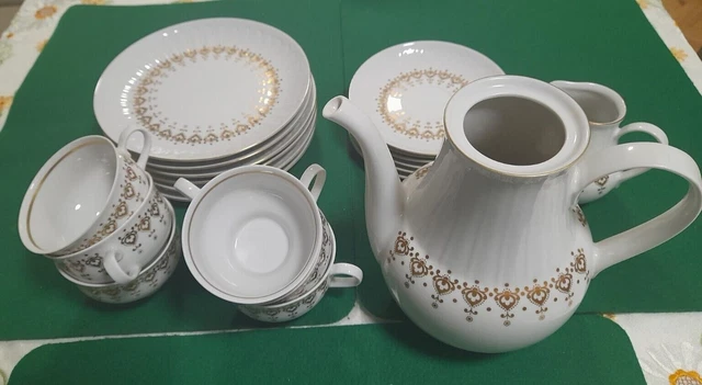 KAFFEESERVICE 6 PERSONEN DDR Henneberg Export Porzellan gut erhalten EUR 19,95 - PicClick DE